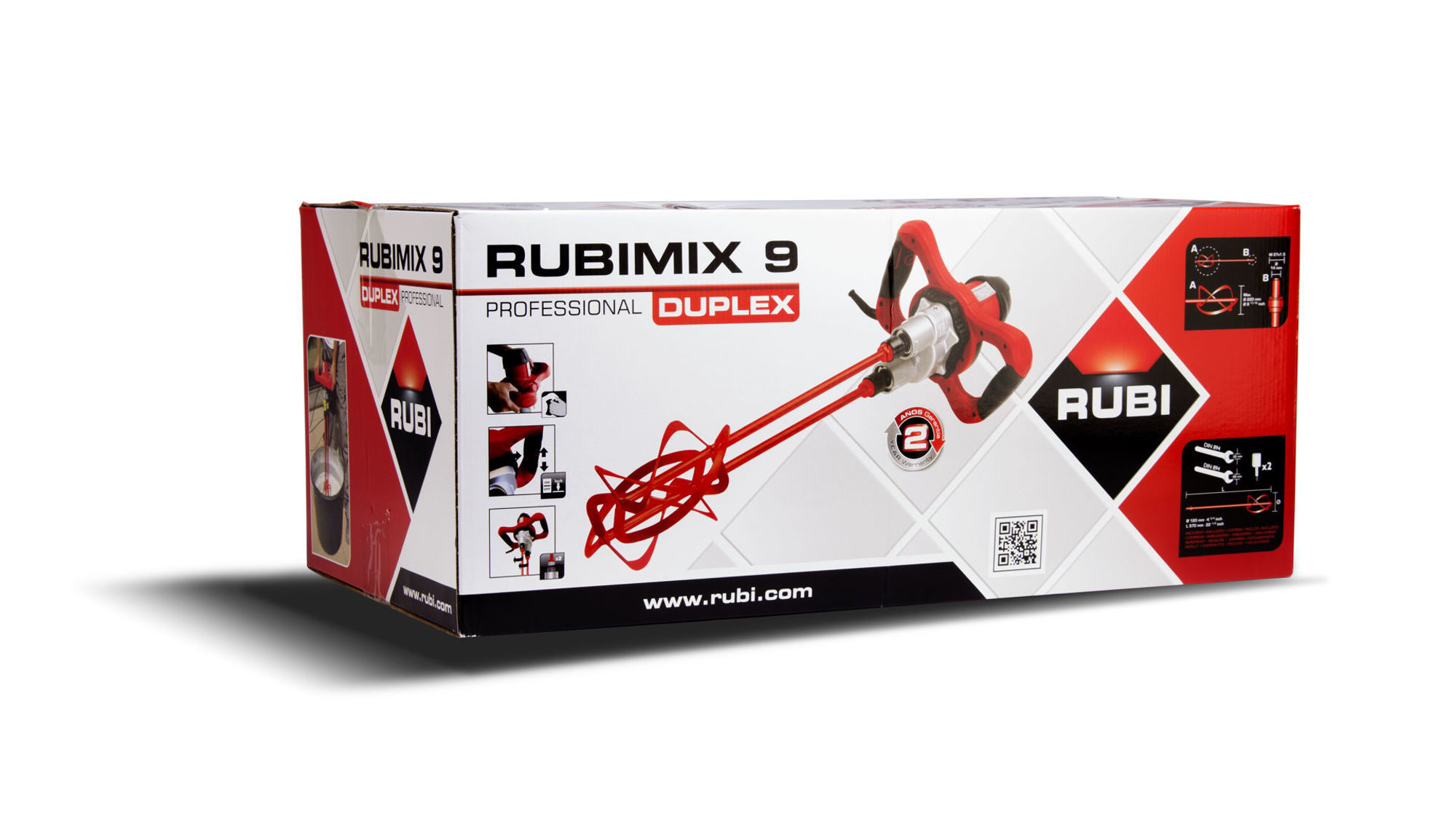 Nordic Tools. Rubi Rubimix dobbelmixer 1350W